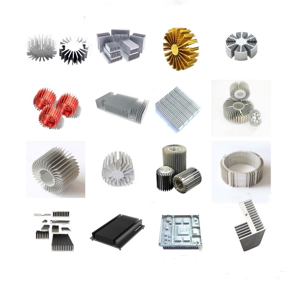 Black Anodized Downlight Thin Small Heatsink 80mm 50mm 30mm 20mm square ...