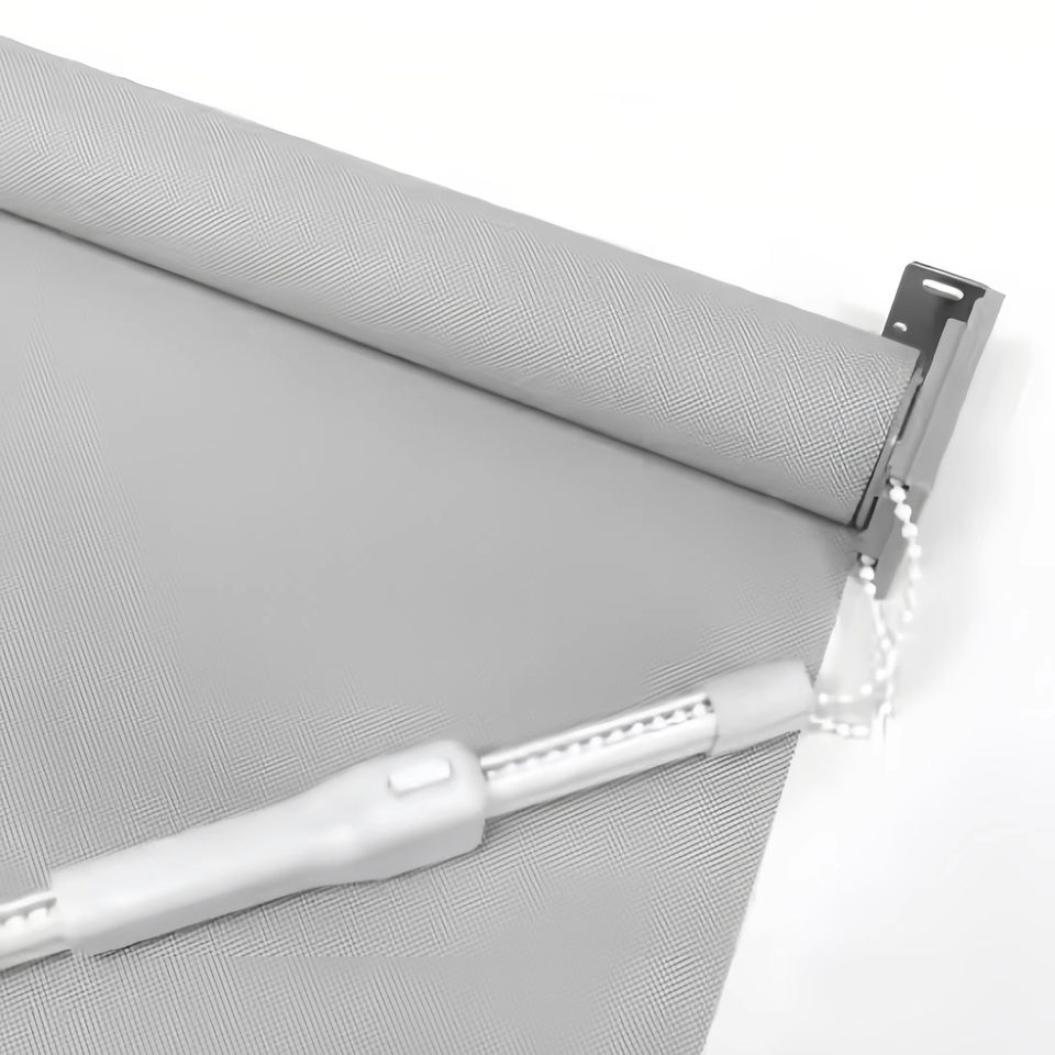 Automatic Cordless Smart Double Zebra White Blackout Roman Style Window ...