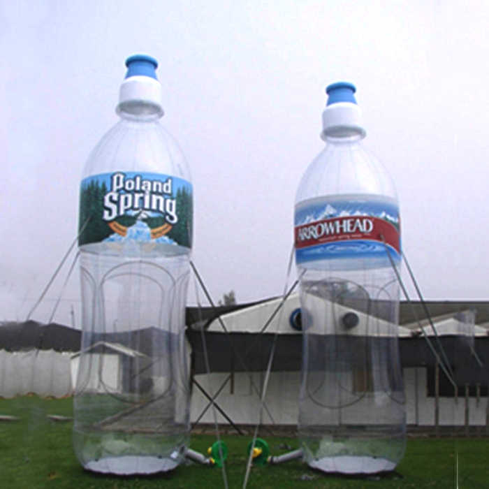 Publicidad inflable de globo inflable gigante botella de agua para ...
