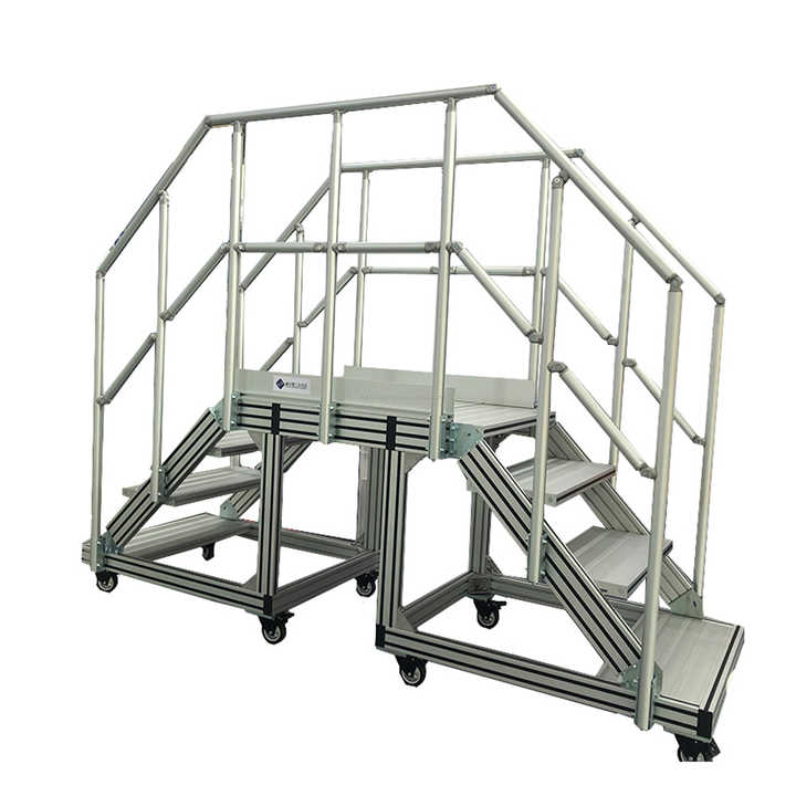 Catwalks Modular Assembly Stairway Aluminum Working Stair Platform With ...