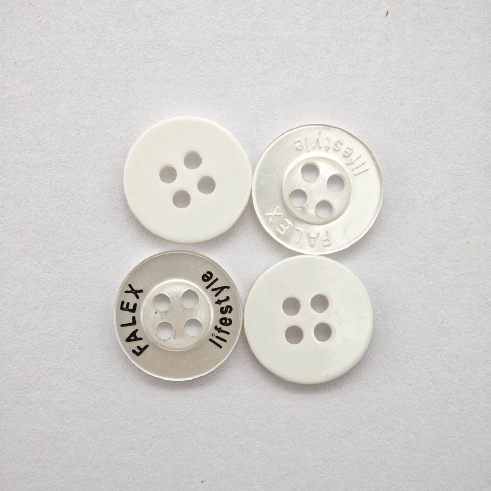 Custom Eco-Friendly Transparent Resin Buttons with Laser Engraved Logo ...