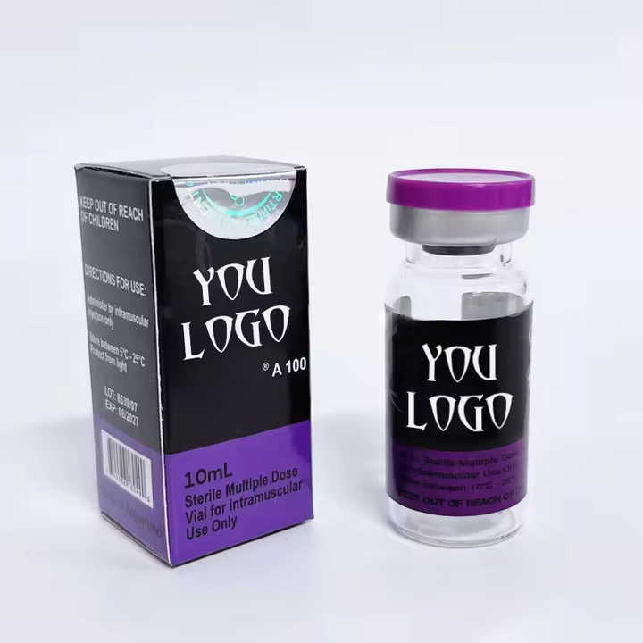 Custom 10ml & 20ml PET Vial Labels Full and Boxes Holographic Plastic Supplement Pill Vial Label ...