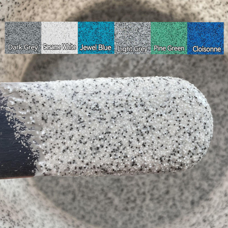 High-Gloss Epoxy Resin Colored Sand Floor Coating Self-leveling Slip ...