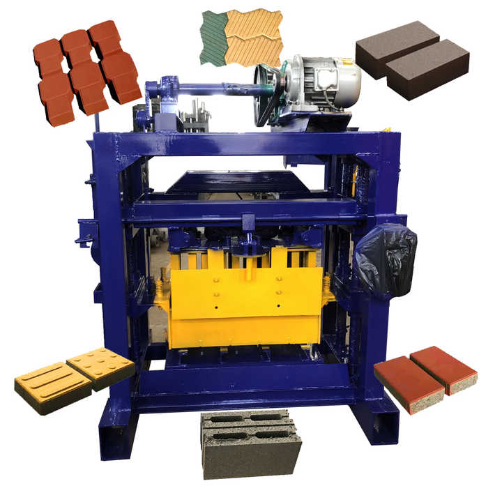 QT4-40 Manual Concrete Block Brick Machine - Versatile & Durable