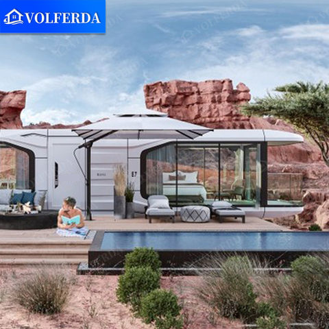 VOLFERDA E7 Space Capsule House Prefab Houses Set kitchen Cabinet ...