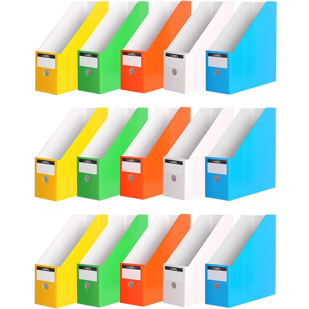 Cardboard Storage Boxes - Magazine Organizer for Office