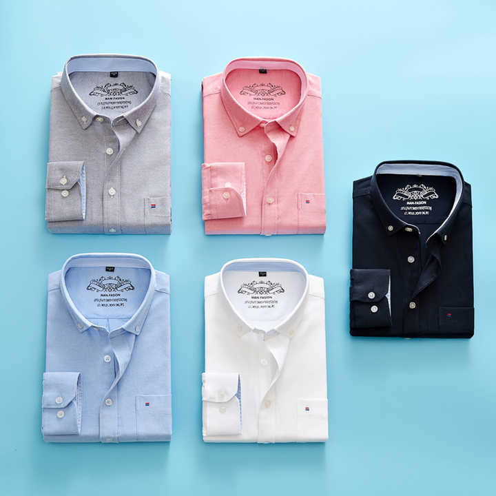 Shop Our Mens Button down Plain Shirts in Different Colors