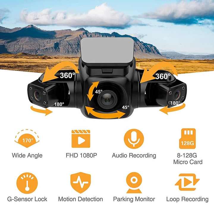 4 Channels 4x1080p Car Black Box - Reliable Driving Recorder