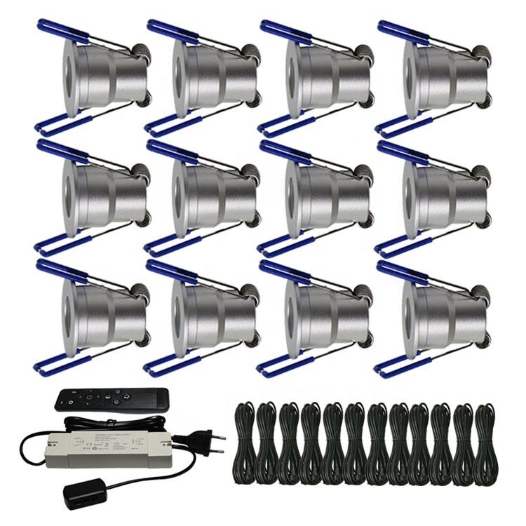 DC12V 3W Cool White Mini LED Spotlights for Terrace Downlights