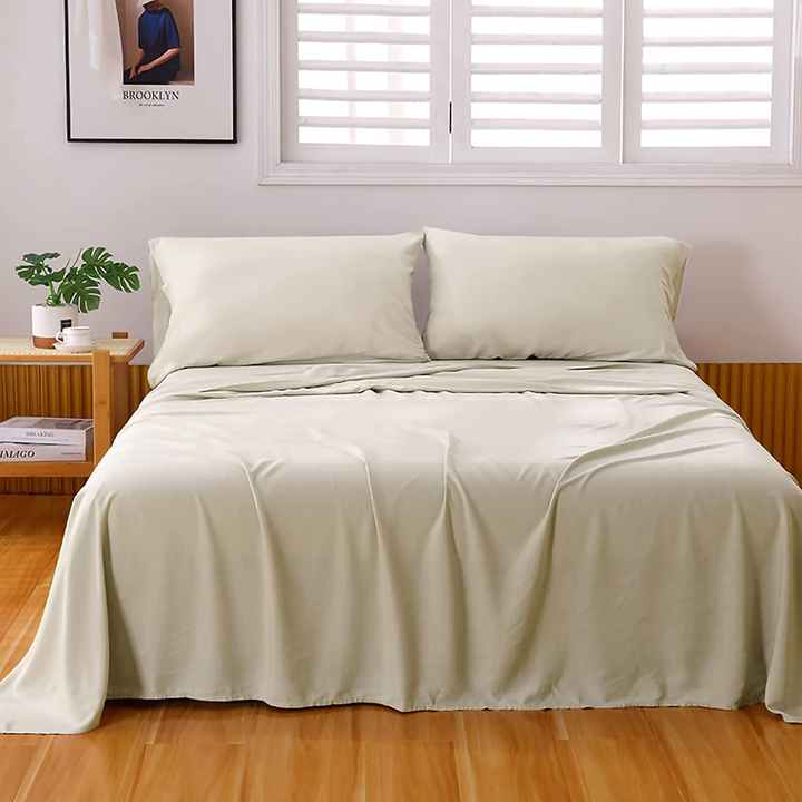 High Quality Bamboo Linen Sheet Set - 20% Linen, 80% Bamboo