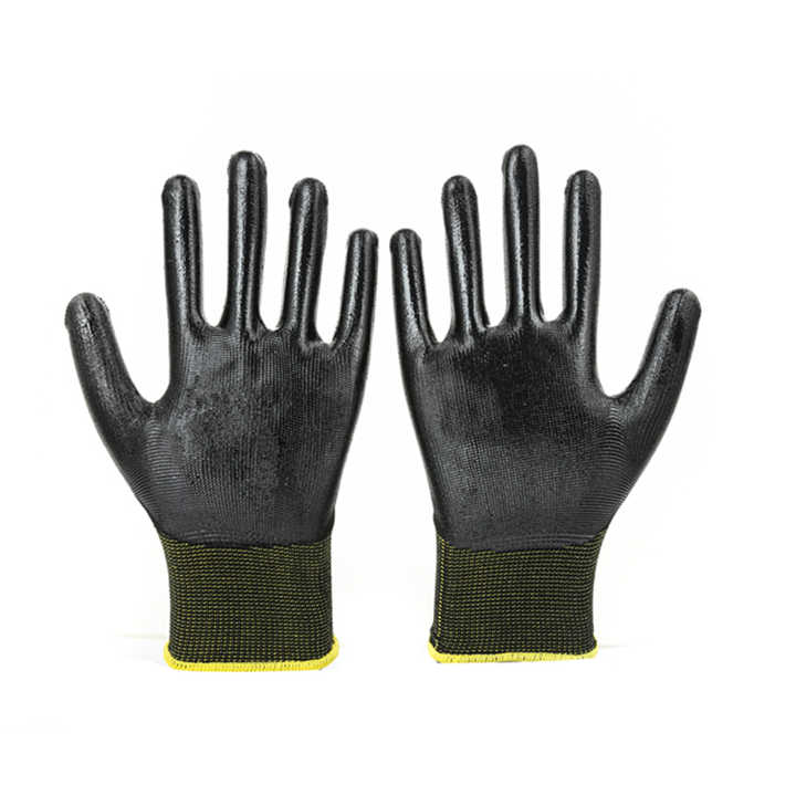 CHUANGYING Heavy Duty Safety Glove Waterproof Nitrile Full Coated with Anti-Cut & Anti-Static ...