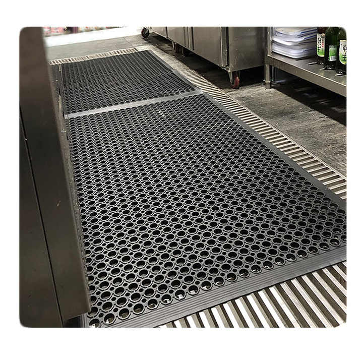 Interlocking Anti-Slip Boat Rubber Flooring Mat with Deck Holes for ...