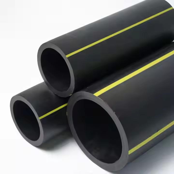 High-Density Polyethylene HDPE Yellow Plastic Gas Pipe Lines Various ...