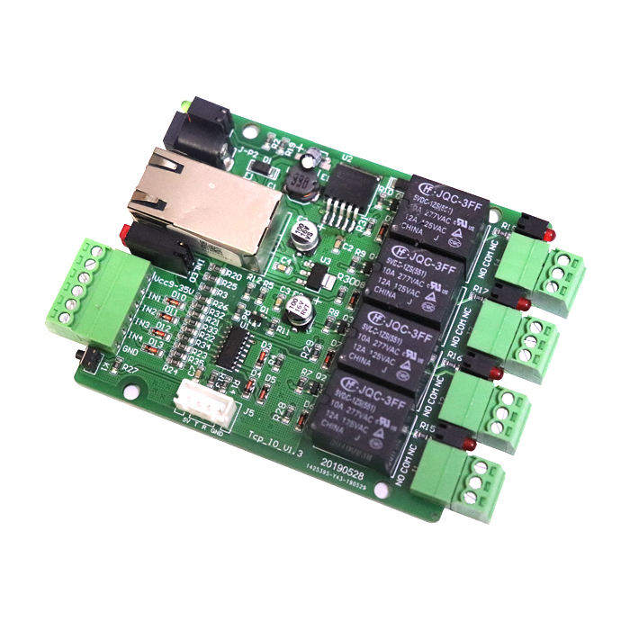 IOT Ethernet 4-Channel Relay Controller for Biometric Door Access ...