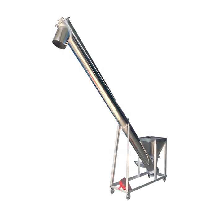 Top Best 2m Inclined Small Auger Screw Conveyor Grain Conveyor and ...