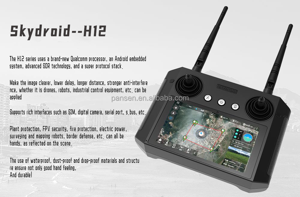 Skydroid H12 Remote Controller With 2.4ghz 1080p Digital Video Data ...