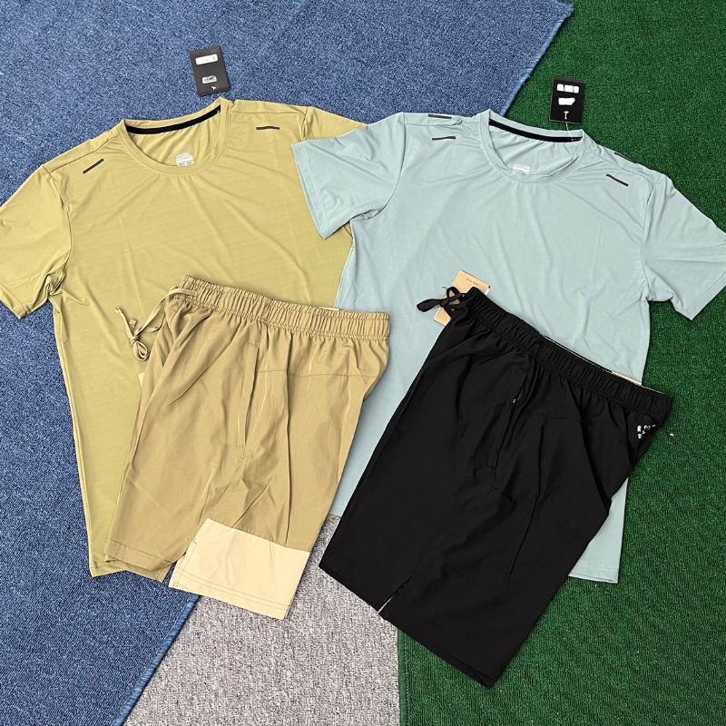 Popular Brand Men's Sports Outfit Quick Dry Short Sleeve Tee with ...