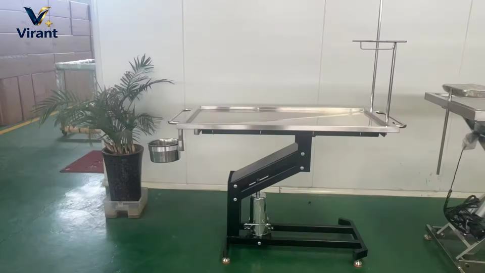 Veterinary Hydraulic Scissor Lift Operating Table with Grid Top ...
