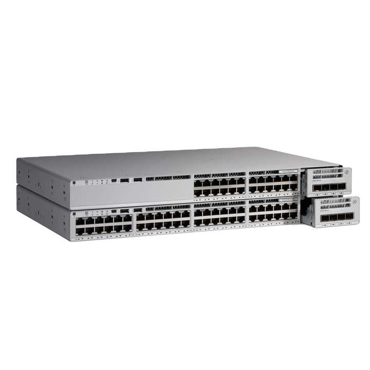 Original Sealed C9300L-24P-4X-A Gigabit Switches 24-port Modular Uplink ...