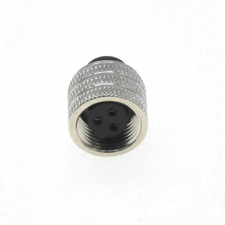 Molding connector Electrical male female plug M12 3 pin C code Wire ...