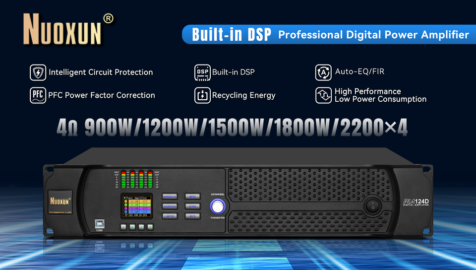 Class D Professional Power Amplifier with DSP - Full Digital Control ...