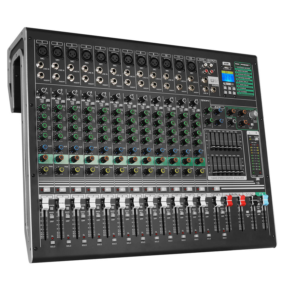 Biner DX12C Audio Mixer - Professional Digital Console