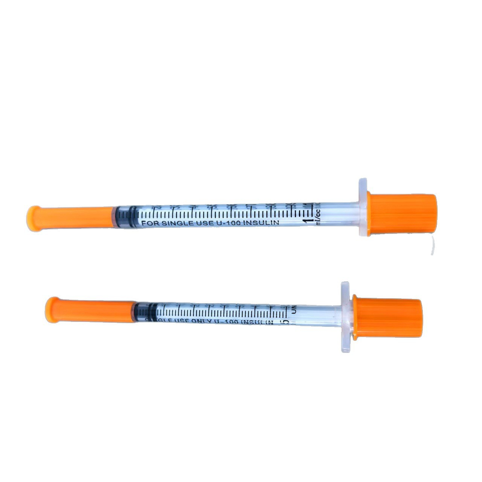 Sterile Safety Painless Insulin Syringe 1ml 31G 8mm Luer Lock Tip ...
