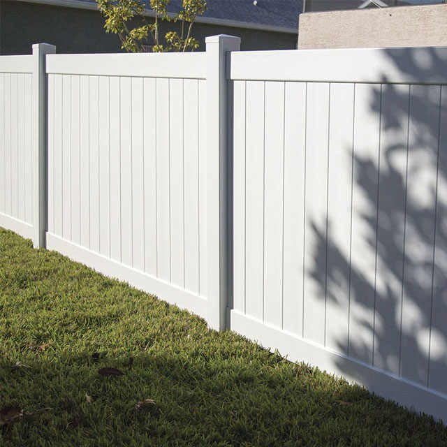 White PVC Fencing 6'x8' Vinyl Fence Panels for Garden & Courtyards