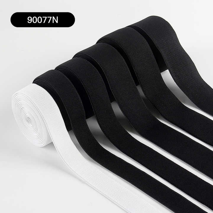 Low MOQ Wholesale Black and White Nylon Elastic Band for Garment Making ...