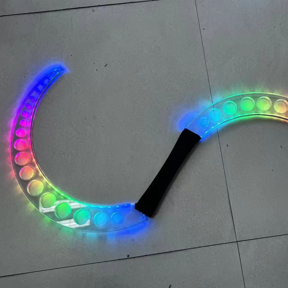 LED Robot Costume with Glowing Prop Sword - Light up Dance Performance ...