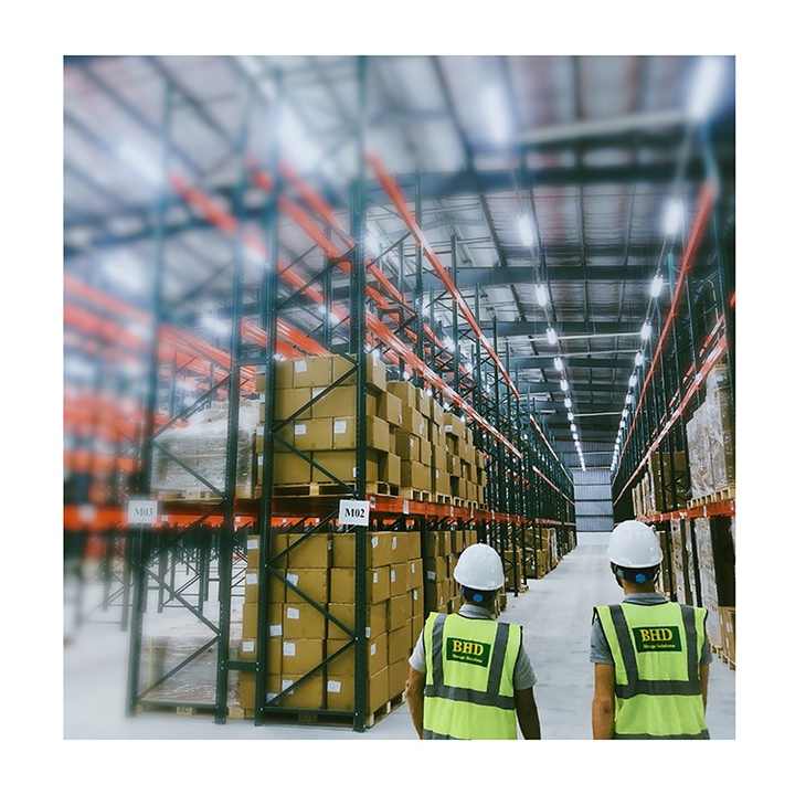 RMI Certificate Heavy Duty Teardrop Pallet Racking System
