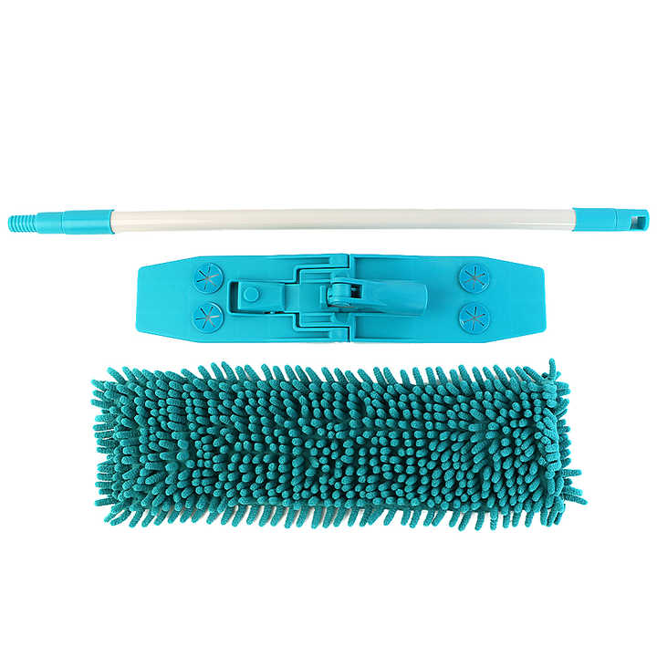 Chenille Microfiber Mop Head Swivel Handle Retractable Iron Long ...