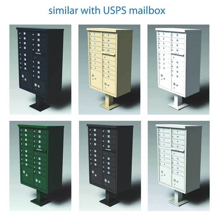 Orpheus American Outdoor USPS Approved Mailbox - 16+2 Doors