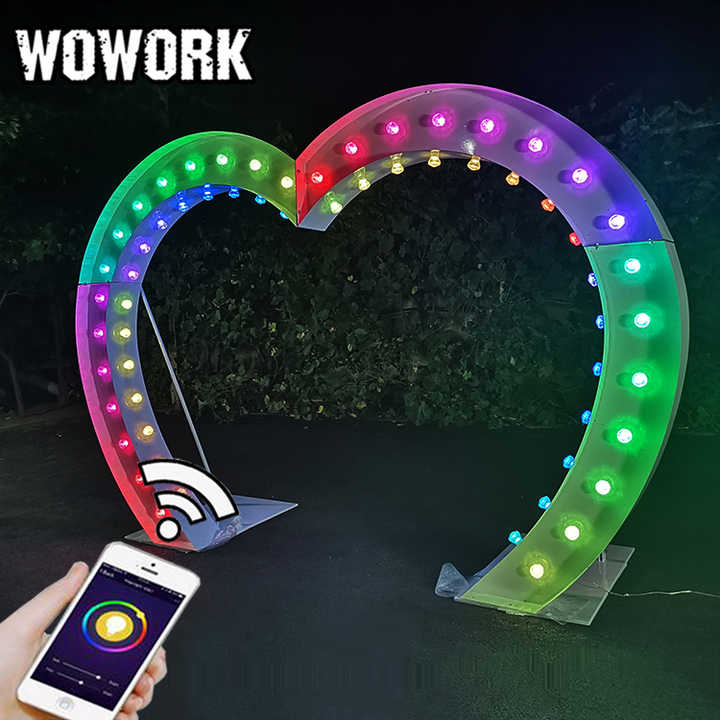 WOWORK RGB Metal LED Bulb - Perfect for Wedding Arches