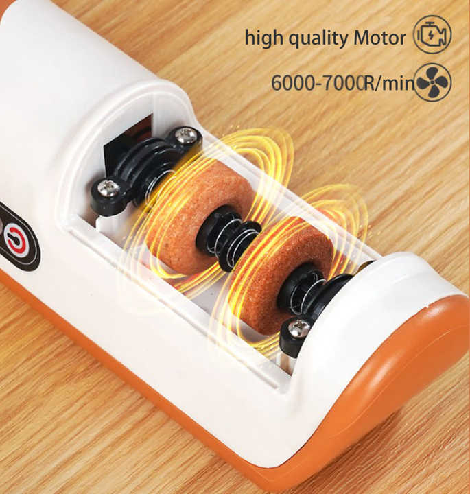 2000MAH USB Rechargeable Multifunction Electric Knife Sharpener Knife ...
