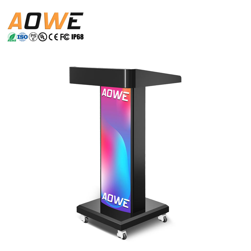 2026 LED Podium Lectern for Speech Conferences Remote Control LED ...
