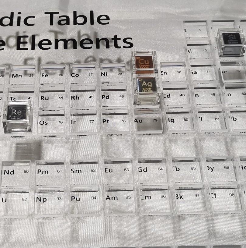 Acrylic Container for 10mm Cube Storage - Periodic Table Box