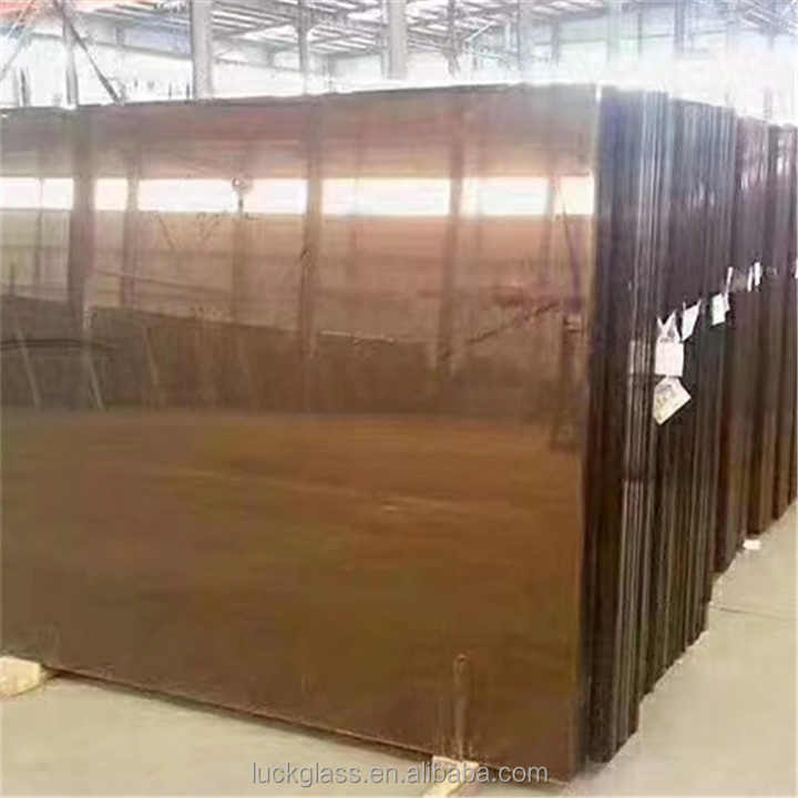 5mm-15mm Golden Bronze Reflective Glass for Building