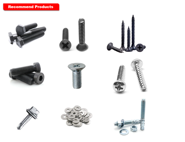 Bulk High-Strength 3.5x25mm Self-Tapping Drywall Screws DIN 18182 Black ...