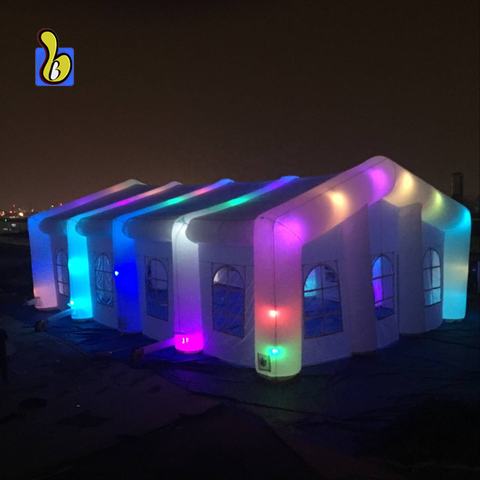 giant large Led party event bubble camping air dome price camp ...