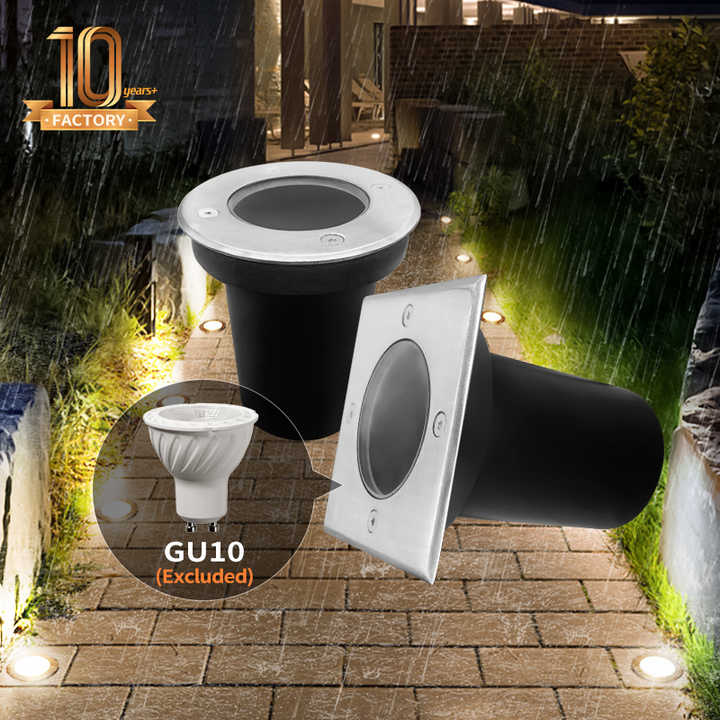 Square Inground Lights IP65 - LED Waterproof RGB Lights