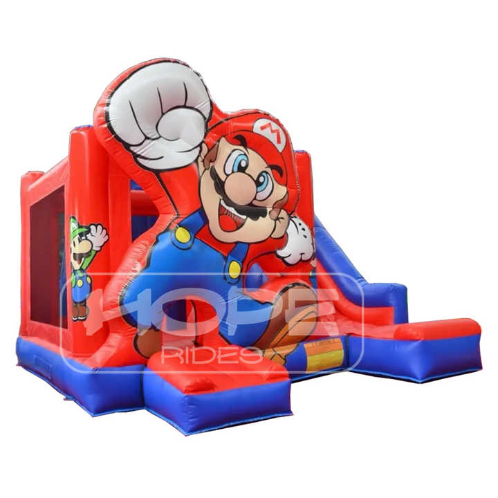 0.55mm PVC Inflatable Bouncy Castle - Super Mario Bros Combo