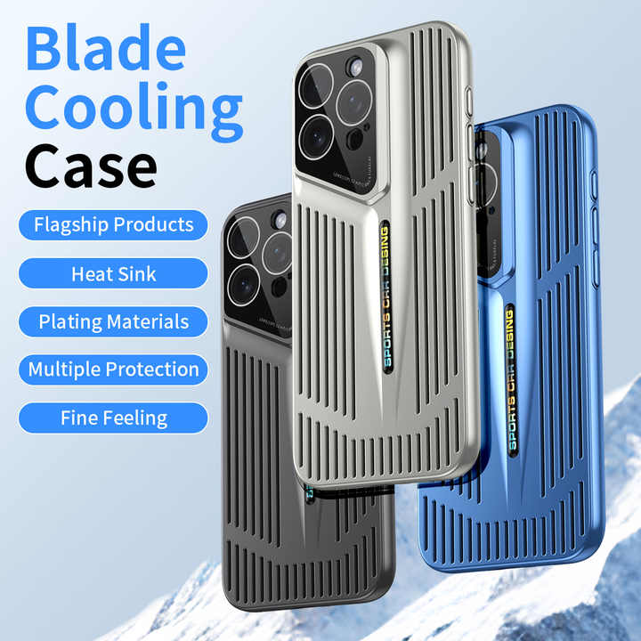 Blade Cooling Heat Dissipation Electroplating Mobile Phone Case