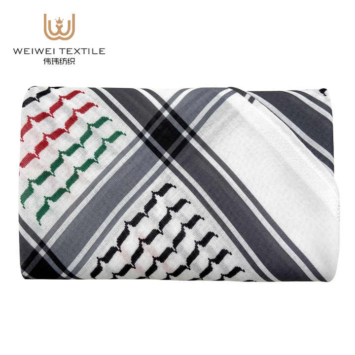 Customized Printed Red Green Color New Palestine Polyester Yashmagh ...