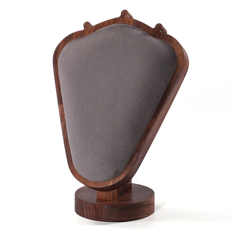 Walnut Figure Neck Display Stand Neck Mold Necklace Model Stand Jewelry ...