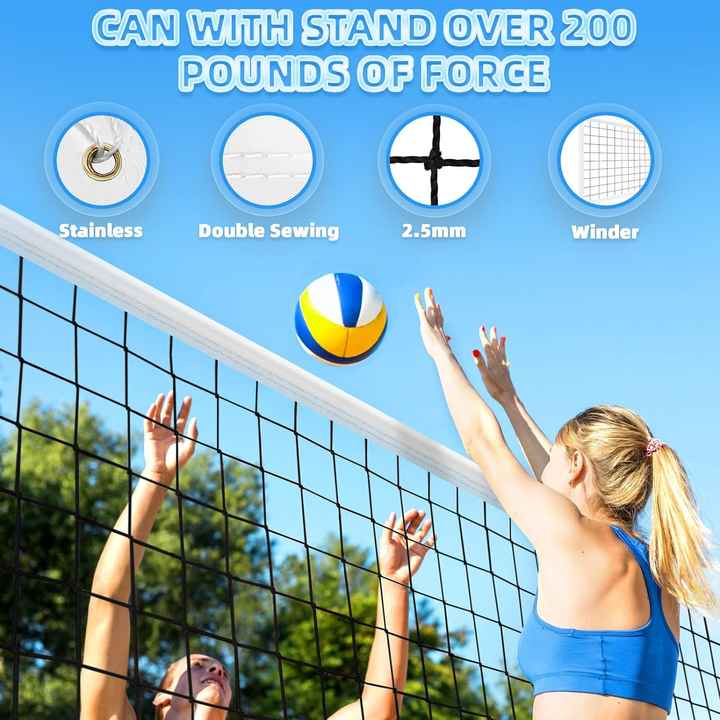 Professional Outdoor with Aircraft Steel Cable Heavy Duty Volleyball ...