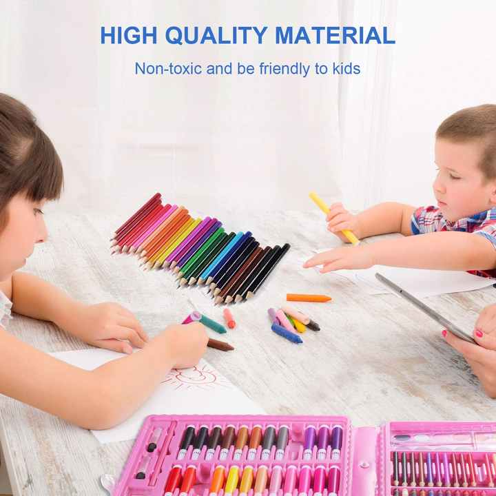 150 Pcs Art Color Set for Kids - Eco-Friendly & Educational