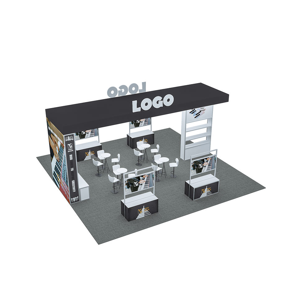 Custom-made Large-scale Aluminum Tension Fabric Booths, Using Heat ...