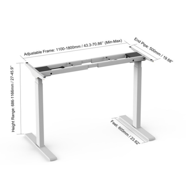 ZGO ODM Dual Motor Height Adjustable Modern Office Desk Electric ...