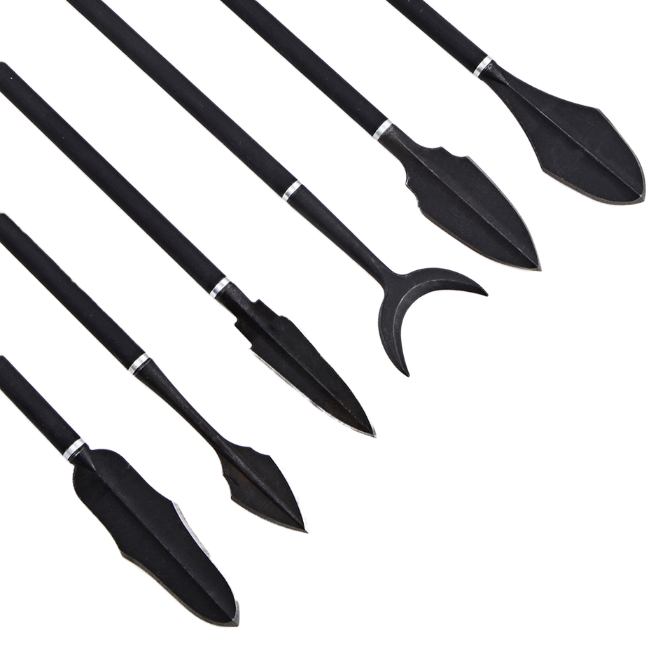High Carbon Steel Boardhead Arrow Point Tips Archery Retro Arrowhead 8/ ...